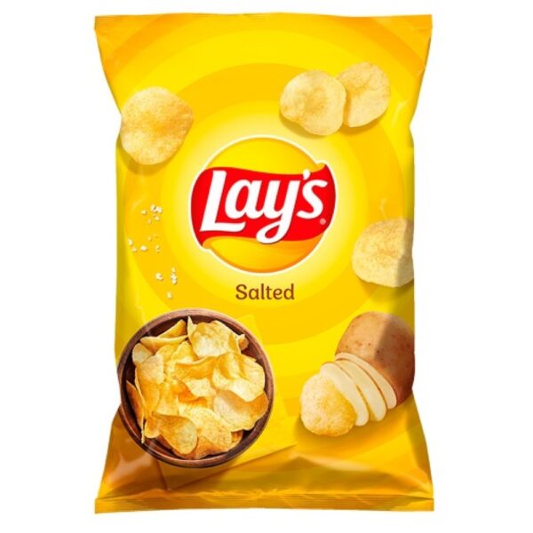 Buy LAYS SALTED 21*130G (NSR-CASE) Wholesale | Camelot Chilled Foods UK