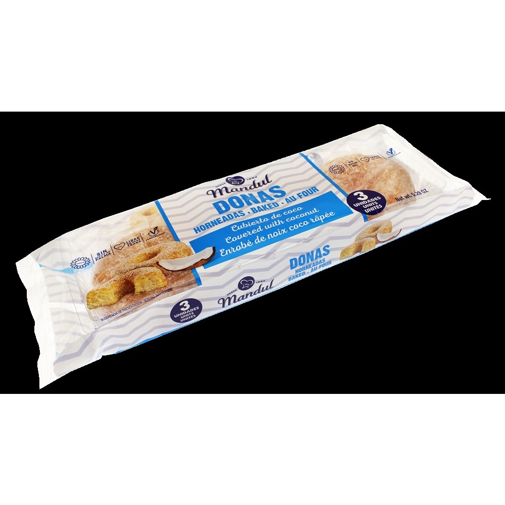 MANDUL DONAS CUBIERTAS COCO - 150G*9 - Camelot Foods