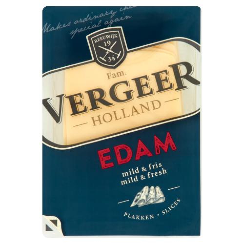 Buy VERGEER CHEESE EDAM SLICES 175G*12 Wholesale | Camelot Chilled Foods UK